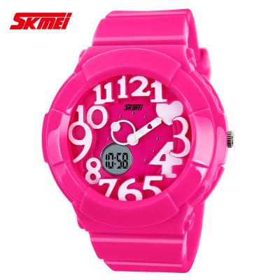 China Women Latest Multifunction Sport Dual Time Analog Digital Watch for sale