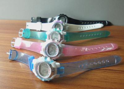 China Custom waterproof silicone jelly watch multifunction sports watch with EL lamp for sale