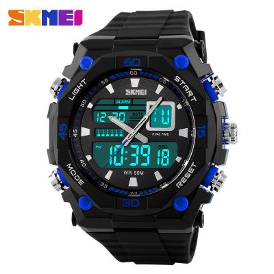 China SKMEI #1092 Blue Color Strong Strap Multifunction Sports Watches With Japan Battery for sale