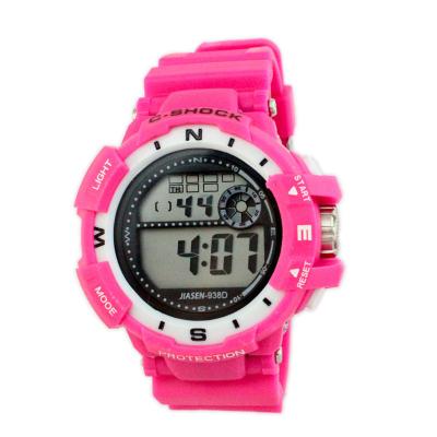 China Colorful PVC Band Multifunction Digital Ladies Wrist Watch Professional for sale