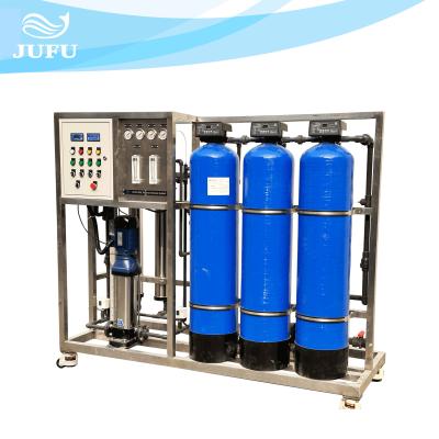 China Uma planta da purificação de água do RO do sistema 500LPH do filtro da osmose reversa da fase à venda