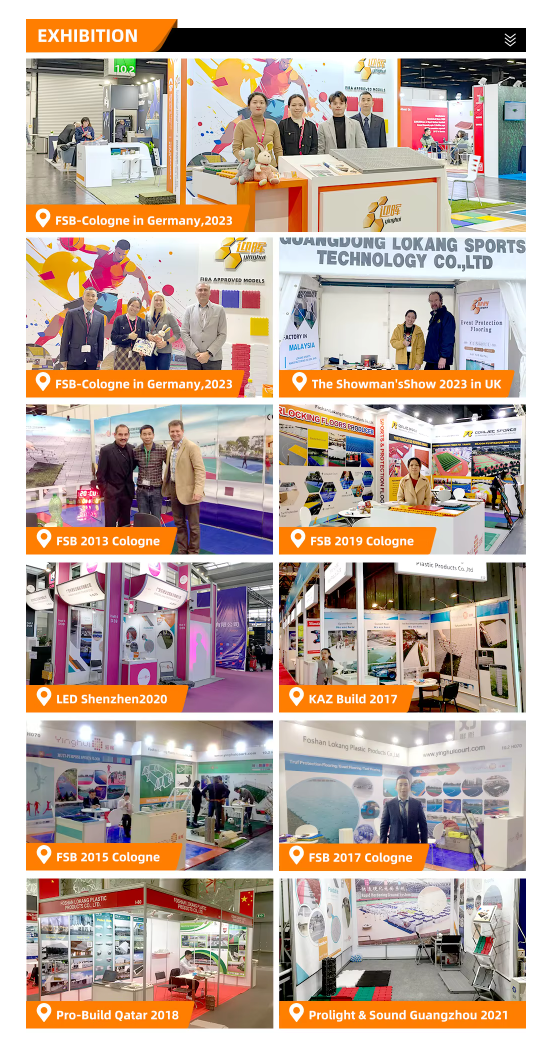 Custom color options for temporary flooring