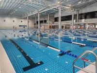 Quality Customized Zn-Al-Mg Steel Competition Swimming Pool With Ladders Starting Blocks for sale