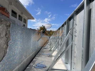 中国 スチールレジャープール 50x25x2M / 25x20x2M インテリジェント制御システム付き 販売のため