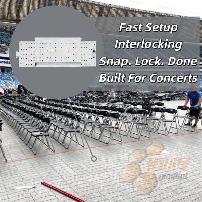 China Plastic Temporary Outdoor Modular Floor Tiles Outdoor Turf Protection Flooring Party Event Floor for Event Tent Concert for sale