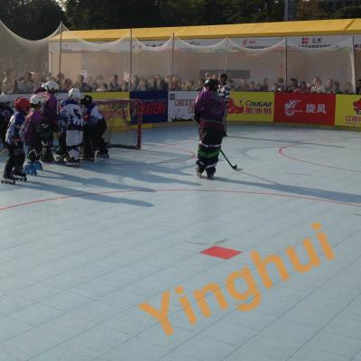 China Removable Inline Roller Hockey Plastic Flooring Surface For Indoor And Outdoor Inline Skating Floor for sale