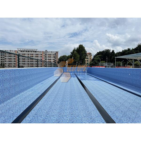 Quality Standard Size Racing Pool Zn-Al-Mg Steel Frame Swimming Pool Modular Lap Pool for sale
