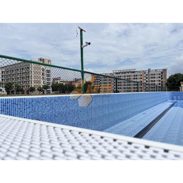 Quality Standard Size Racing Pool Zn-Al-Mg Steel Frame Swimming Pool Modular Lap Pool for sale