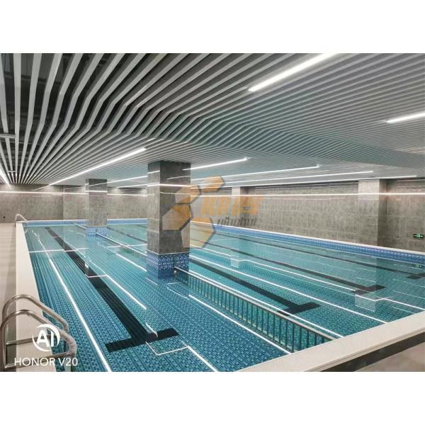 Quality Standard Size Racing Pool Zn-Al-Mg Steel Frame Swimming Pool Modular Lap Pool for sale