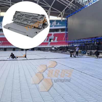 China Plastic Temporary Outdoor Modular Floor Tiles Outdoor Turf Protection Flooring Party Event Floor for Event Tent Concert for sale