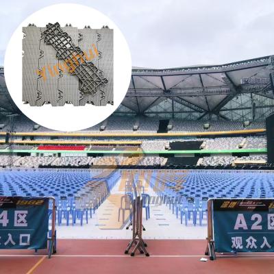 China Plastic Portable Event Flooring Grass Protector Floor Outdoor Tent Party Concert Wedding Turf Protection Flooring for sale