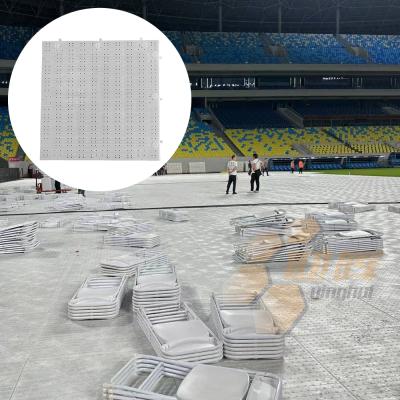 China Outdoor PP Material Portable Multi Purpose Pp Plastic Turf Protection Event Flooring for sale