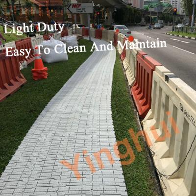 China Modular Artificial Grass Flooring Anti Scratch Plastic Portable Outdoor Flooring For Tents for sale