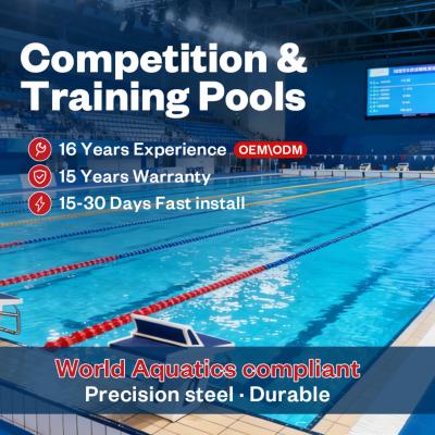 China Standard Dimension And Materials Outdoor Swimming Pool Suitable For Any Environment Oem Resistant To Weather Conditions for sale