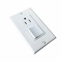China Fire Resistance 1 Gang 3 Pin Electrical Wall Socket 15A 110V-250V PC Panel for sale