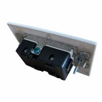 China Fire Resistance 1 Gang 3 Pin Electrical Wall Socket 15A 110V-250V PC Panel for sale