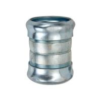 China Steel EMT Compression Coupling Concrete Tight 1/2 to 4 Inch NPS Threads for sale