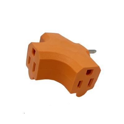 Cina Arancia residenziale 2 Pin Plug Adapter Converter del PVC 50V 15A in vendita