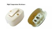 China Electrical Cord Line Inline White ABS Wall Switch Socket for sale