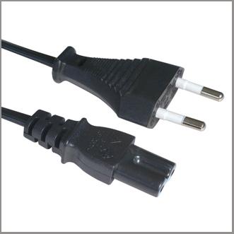 China VDE European Power supply Cord with IEC320 C7, Power Adapter Cable AC Input Cord for sale