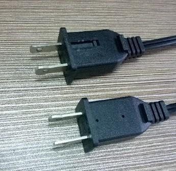 China UL approved 2-pin polar plug with fuse nema 1-15P SPT-1/SPT-2 power cord plug for sale