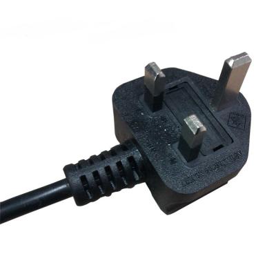 China BS approved UK AC power cord, type G 3-pin fused plug with power cables for sale
