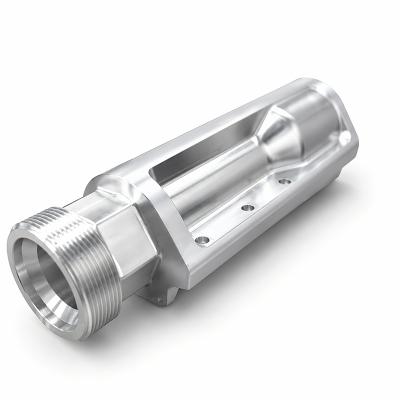 China Custom 5 Axis CNC Machined Aluminum Fluid Control Valve Housing for Industrial Flow Systems for sale