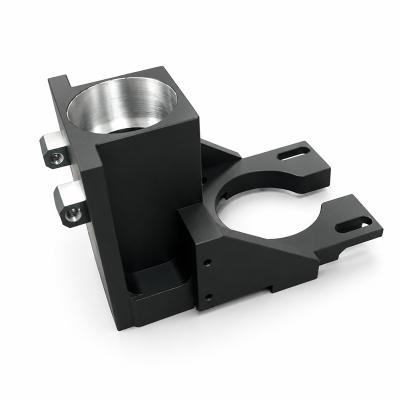 China Custom CNC Milled Black Anodized Aluminum Equipment Mounting Bracket for Automation Machinery | ChenRong for sale