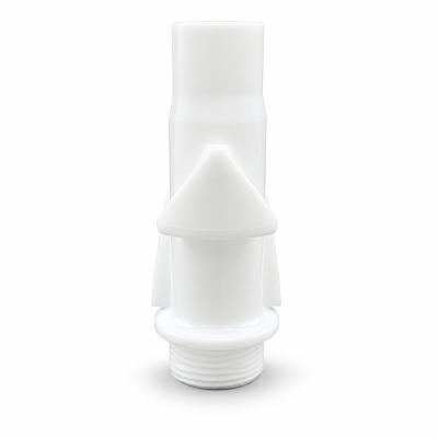 China Custom CNC Turning PTFE Nozzle, High Temperature Corrosion Resistant Plastic Component | Chenrong Precision for sale
