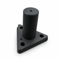China Custom CNC Turn-Mill Aluminum Triangular Flange Bearing Support Post for sale