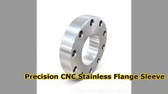Custom CNC Stainless Steel Flange Sleeve Precision Parts