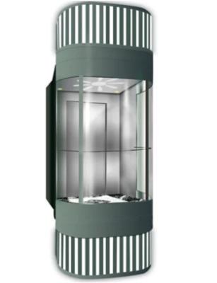 China Vierkante Glas Woon Panoramische Lift 6 de Motorlift van Personengearless Te koop