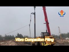 Vibroflotação de areia industrial Máquinas pesadas Vibro Substituição de colunas de pedra Melhoria do solo
