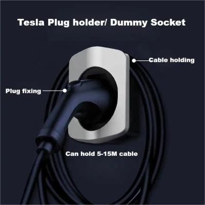China NACS SAE J1772 AC Type 1 Dummy Socket Tesla EV Charger Plug Wall Holder cable holder Plug Holder For Electric Vehicle for sale