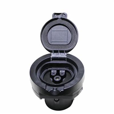 China Type 2 Socket With Shutter Obturator For EV Charging Station 16A 32A 250V,/415V Max 22KW IEC62196-2 EV Accessories for sale