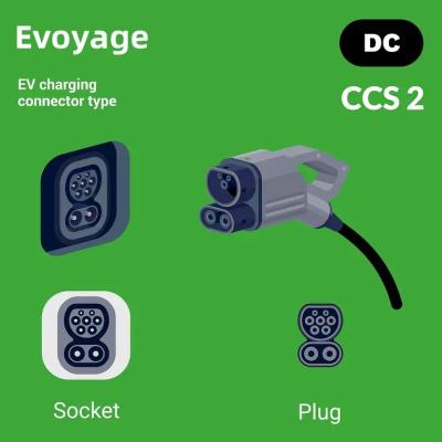 China Combo CCS2 80A 150A 200A 300A 1000V DC Charge Connector/Socket Quick Charging Station Cable IEC 62196 CCS 2 Plug Type 2 for sale