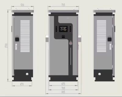Cina 60kW CCS CHAdeMO GBT Single Dual Guns DC EV Stazione di ricarica per auto elettriche Caricabatterie OCPP 1.6J Conforme in vendita