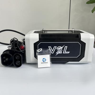 China V2L discharger emergency power from EV bidirectional charging With GBT CHAdeMo CCS NACS Tesla DC Charger Plug for sale