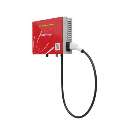 China Commercial 20KW/30KW/40KW Wall-Mounted DC Fast Charger 3-Phase 380V | CCS CHAdeMO GB/T EV Charging Station for Electric Vehicles for sale