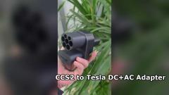 CCS2 to Tesla EV Charging Adapter DC Fast Charger Converter for Electric Car
