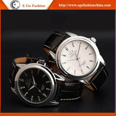 China 005A2 Fashion Jewelry Wholesale Leather Watches Unisex Man Woman Stainless Quartz Watches for sale
