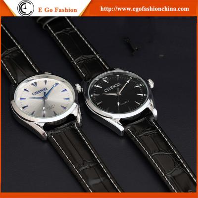 China 006A2 Roman Number OEM Watches Unisex High Quality Genuine Leather Watch Man Woman Watches for sale