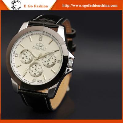 China 009B Genuine Leather Band Business Man Watch Unisex Watches for Woman Classic Watch Luxury for sale