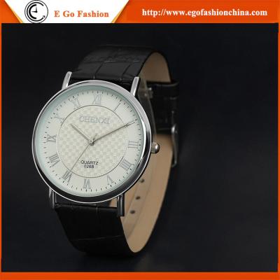 China 026B Fashion Jewelry Wholesale Watches Man Woman Unisex Quartz Analog Watch Leather Watch for sale