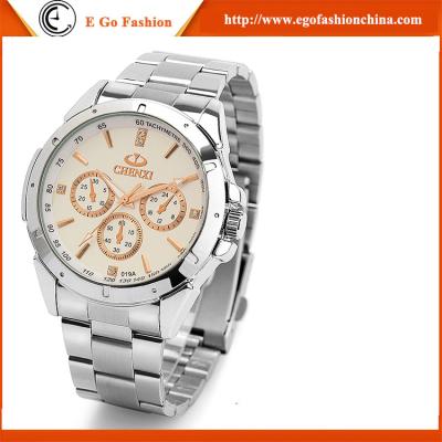China 019A 3 Subdials Rose Gold Watch for Business Man Wholesale Fashion Casual Watches Men New for sale
