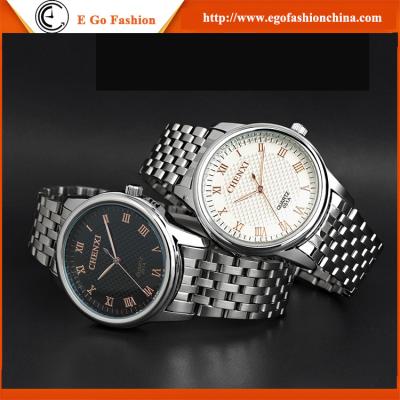 China 051A Fashion Classic Watch Round Case Rose Gold Marks Stainless Steel Watch Quartz Watches for sale