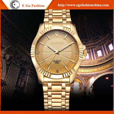 China 050A African Women's Watch Luxury Golden Watch Stainless Steel Watches Man Business Watch for sale
