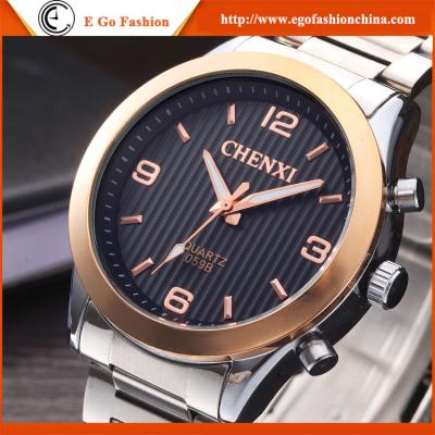 China 059B Rose Gold Watch Stainless Steel Quartz Watches Wholesale Cheap Women Watch Rhinestone for sale