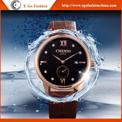 China 066A Fashion Business Watch Super Classic Design Rose Gold Roman Numbers Unisex Watch Hot for sale