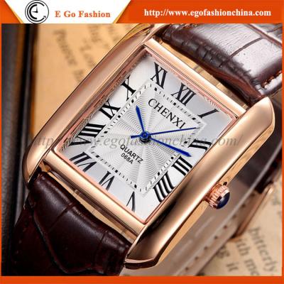China 068A Square Bezel Watch Own Brand Made-in-China Stainless Steel Back Watch Quartz Watches for sale